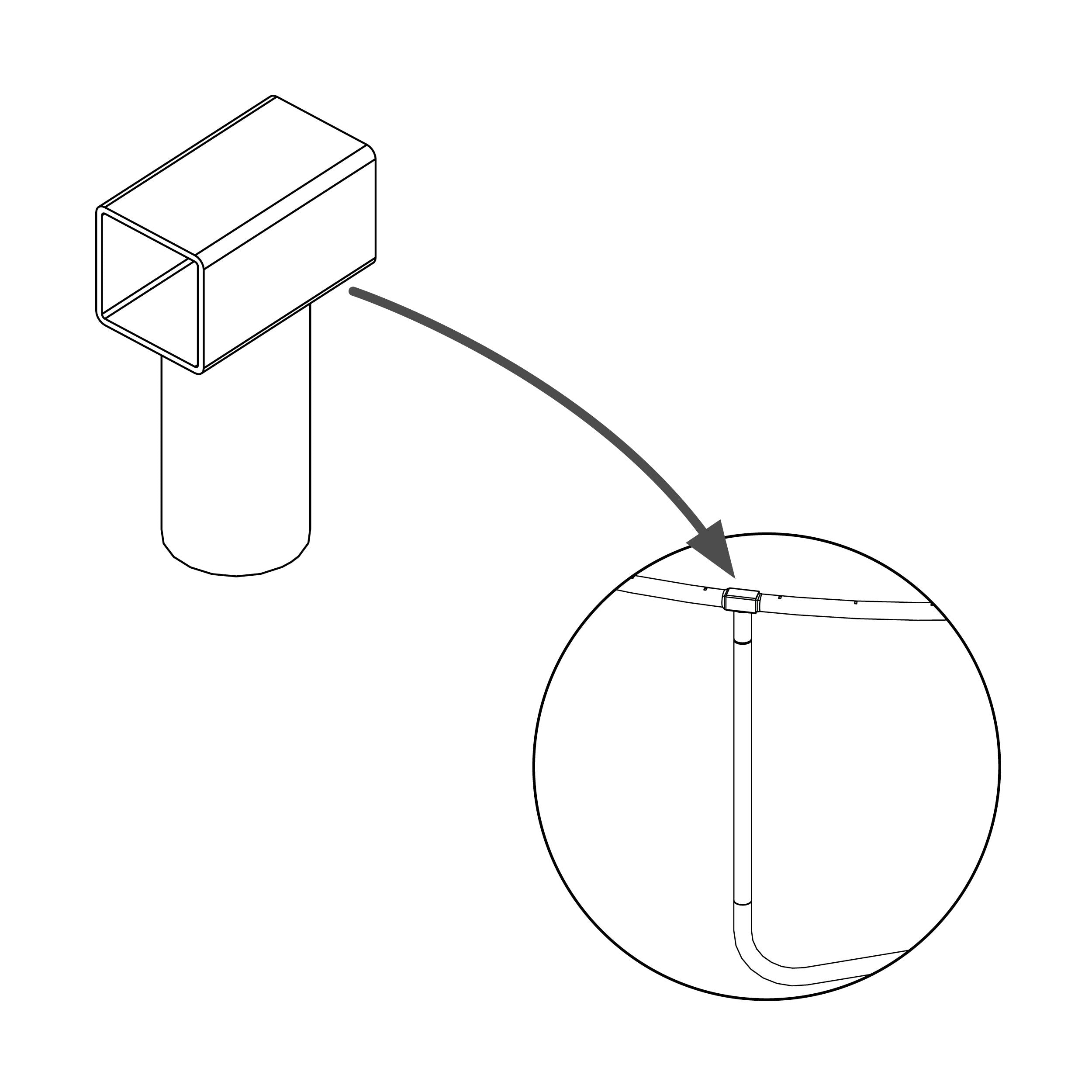 TOP RAIL BRACKET FOR 17P 12FT UP TRAMPOLINE – TP Spares