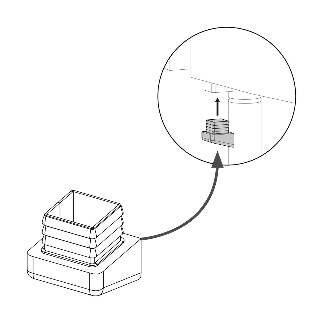 SQUARE BUNG FOR TRAMPOLINES – TP Spares