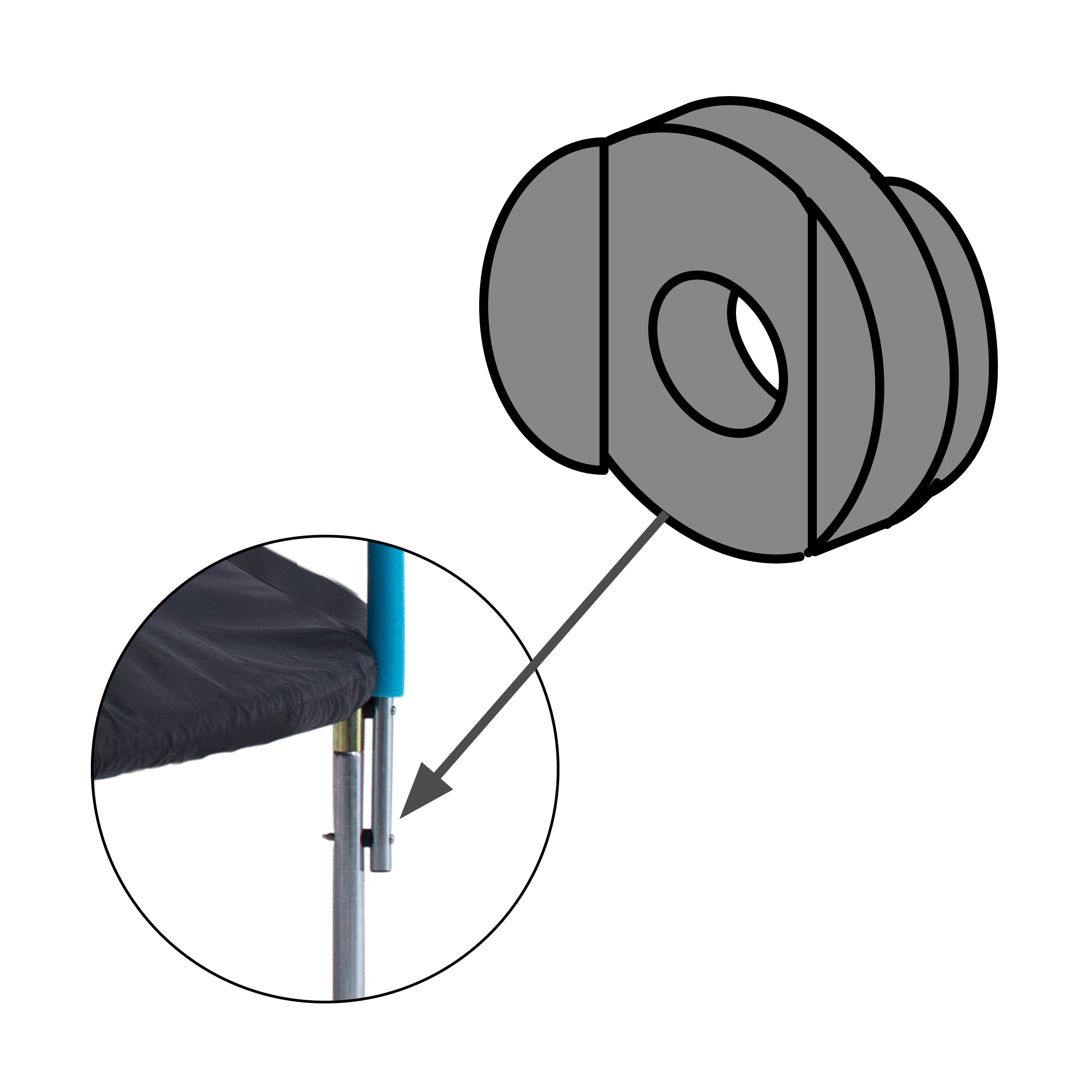 BLUE BOLT SPACER – TP Spares